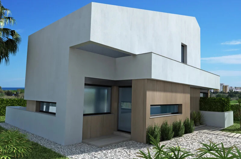 Descubre las impresionantes Villas Modernas en Oliva Nova-chg